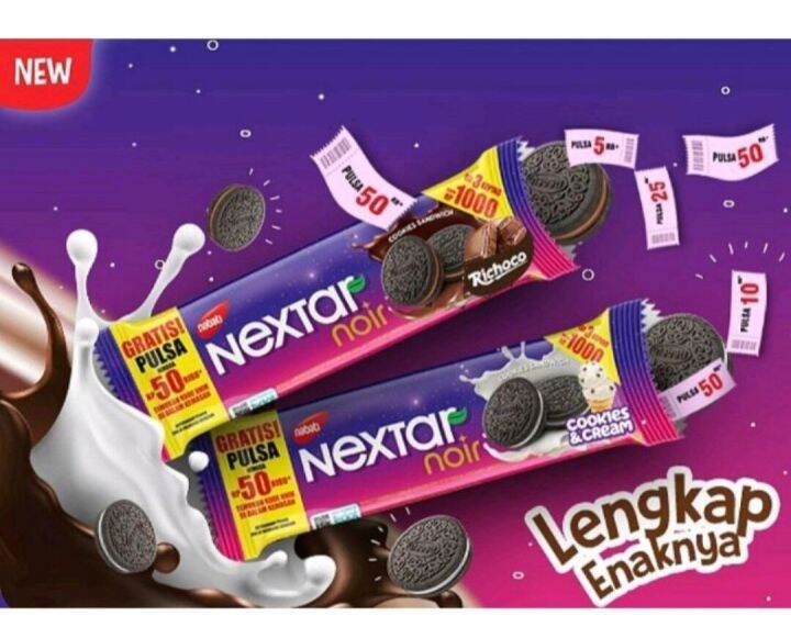 Nabati Nextar Noir Biskuit Sandwich - Netto 28.5 gr | Lazada Indonesia