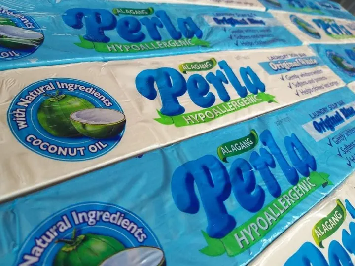 Perla Hypoallergenic Laundry Bar Soap 380g (Blue) | Lazada PH