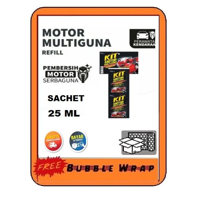 KIT PENGKILAP BODY MOTOR MOBIL KIT MULTIGUNA SACHET 25 ML | Lazada ...