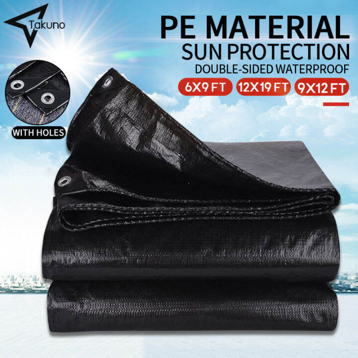 Trapal waterproof makapal 6FTx9FT Trapal Lona Tolda Tarpaulin 9FTx12FT ...