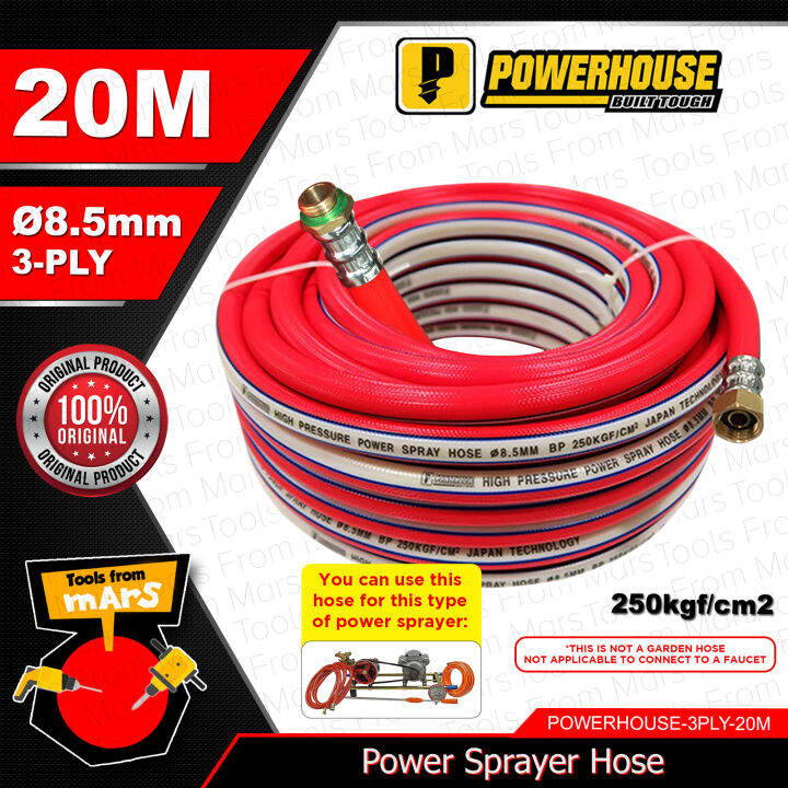 POWERHOUSE USA 3-PLY Heavy Duty Pressure Washer Power Sprayer Hose Ø8 ...