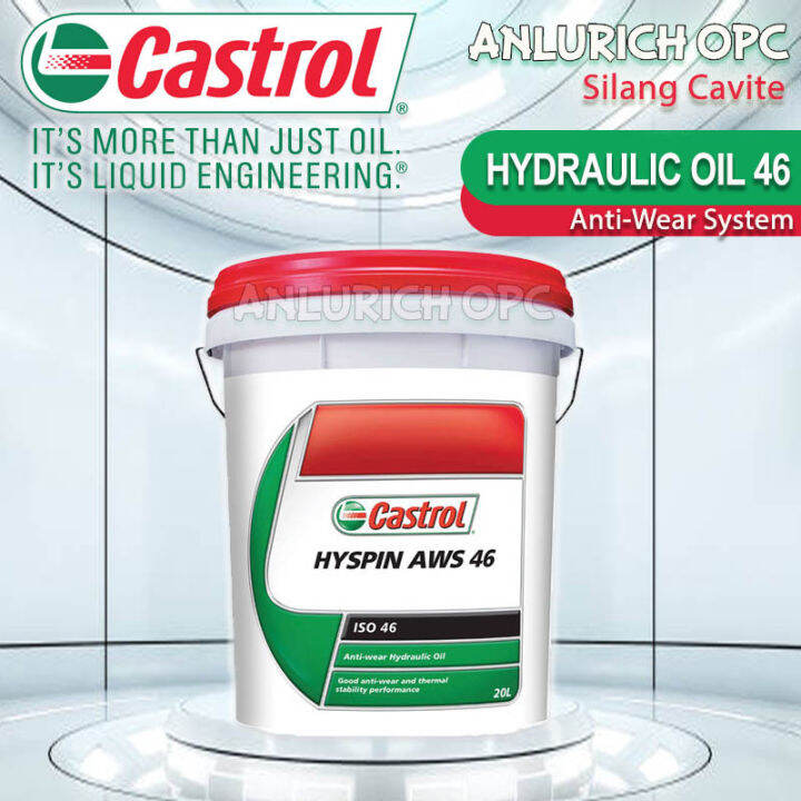 CASTROL HYSPIN AWS 46 Hydraulic Oil 46 1Pail (18 Liters) | Lazada PH