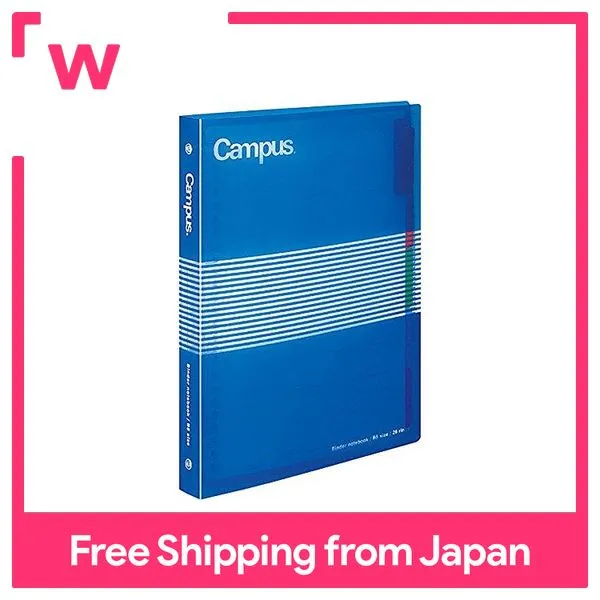 KOKUYO Binder Notebook Campus B5 26 holes Up to 100 sheets can be accommodated Blue Le-P334B ...