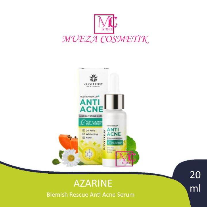 AZARINE ANTI ACNE & BRIGHTENING SERUM 20ML (perlindungan wajah ...