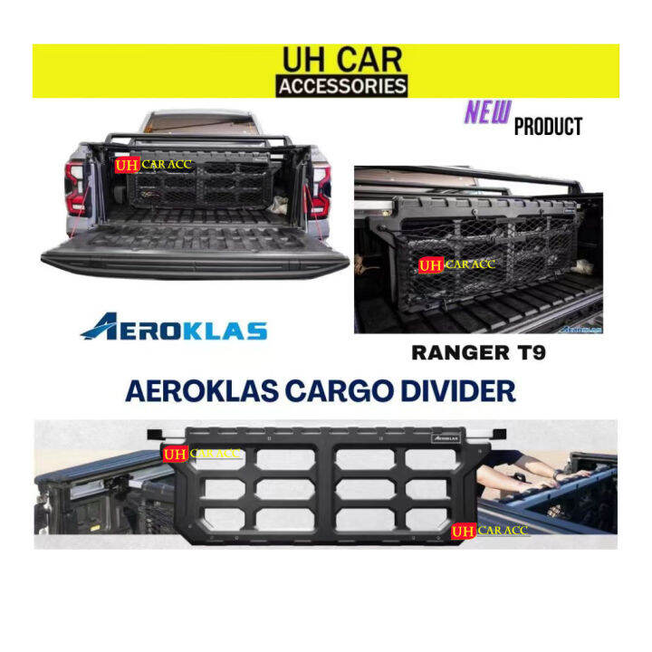 FORD RANGER T9 2022 2023 2024 AEROKLAS REAR BED CARGO TRUNK DIVIDER ...