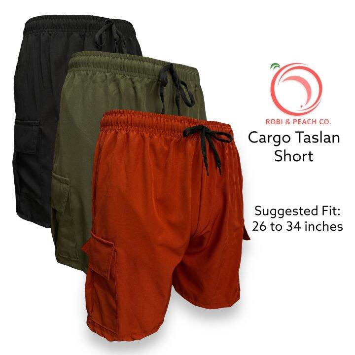 Keeno Plain Cargo Taslan Shorts for Men | Lazada PH