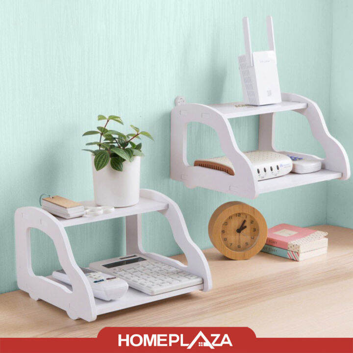 Rak dinding Desktop Storage Rak dinding Rak vintage Wifi DIY | Lazada ...