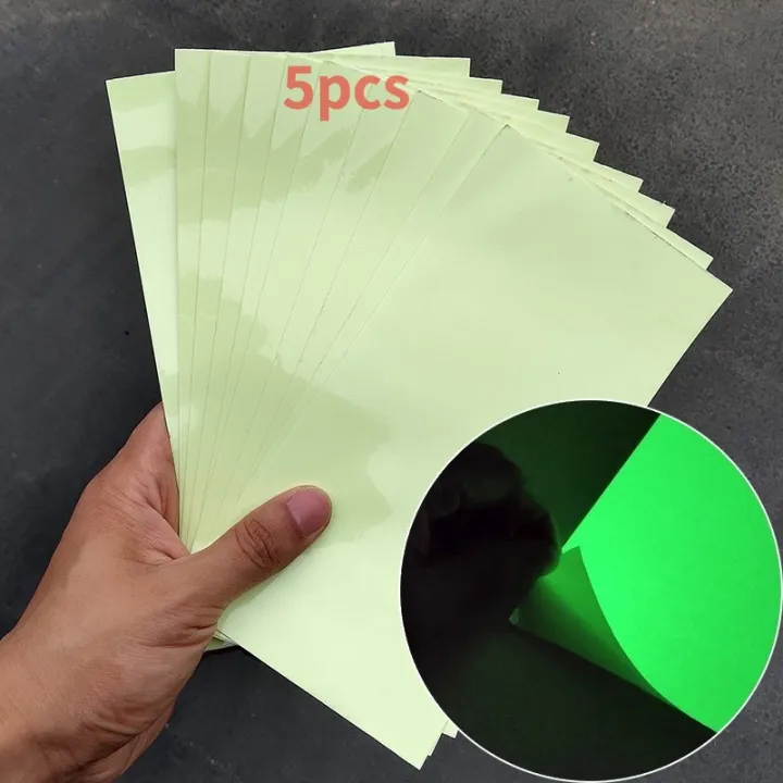 5pcs Luminous Sticker Fishing Lure DIY Material Accessoris Bait Sticker ...