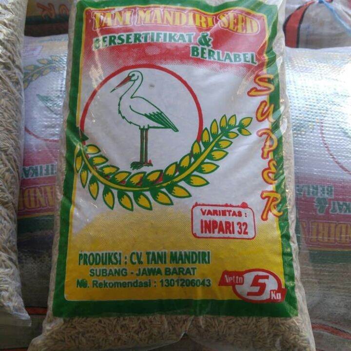 Benih Padi Inpari 32 Unggul Label Ungu Bersertifikat Label Ungu Kemasan 5 kg | Lazada Indonesia