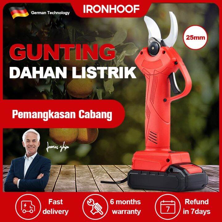 MEONOV 24V Gunting Dahan Listrik Gunting Taman Elektrik Garden Cordless ...