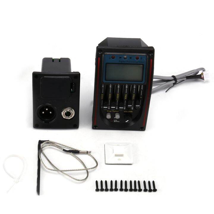 Piezo Preamp Acoustic Guitar Pickup With 5-Band EQ & Tuner - LC-5 Preamp System For Piezo ...