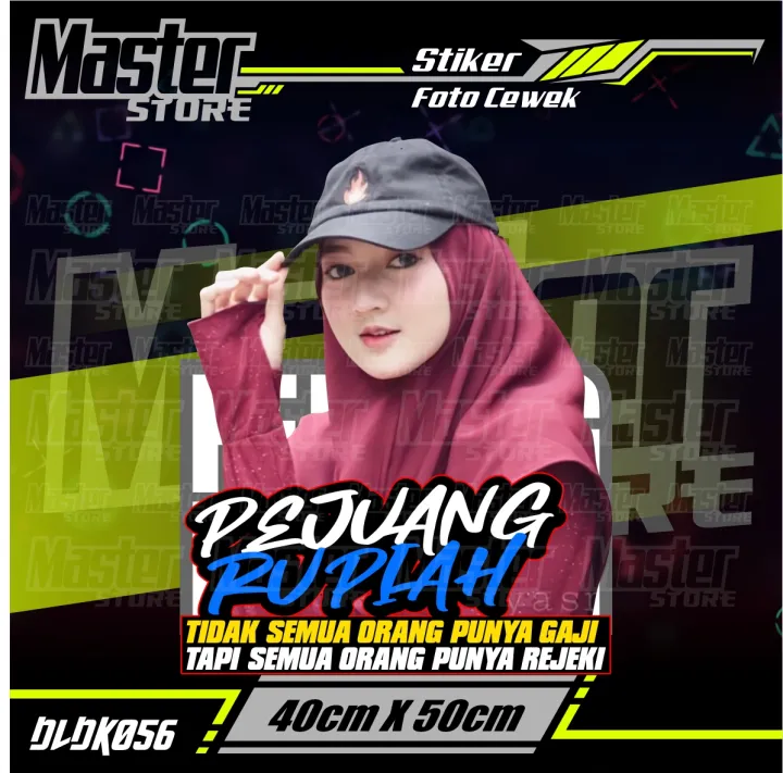 Stiker Cewek Vector Cewek Hijab Sticker Decal Mobil Motor Sticker Custom Sticker Print Sticker