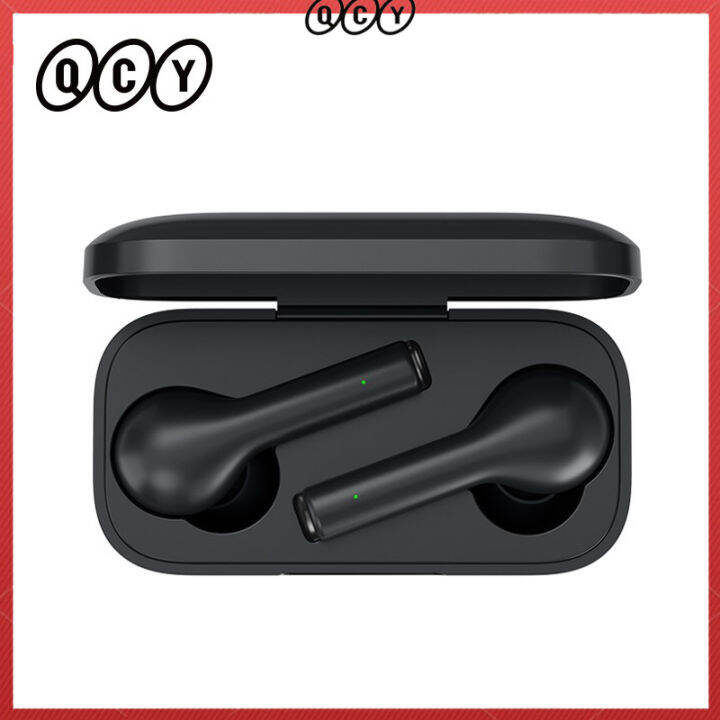 QCY T5 TWS Wireless Earbuds Low Latency Gaming Headset Noise Cancelling Headphones with Mic for ...