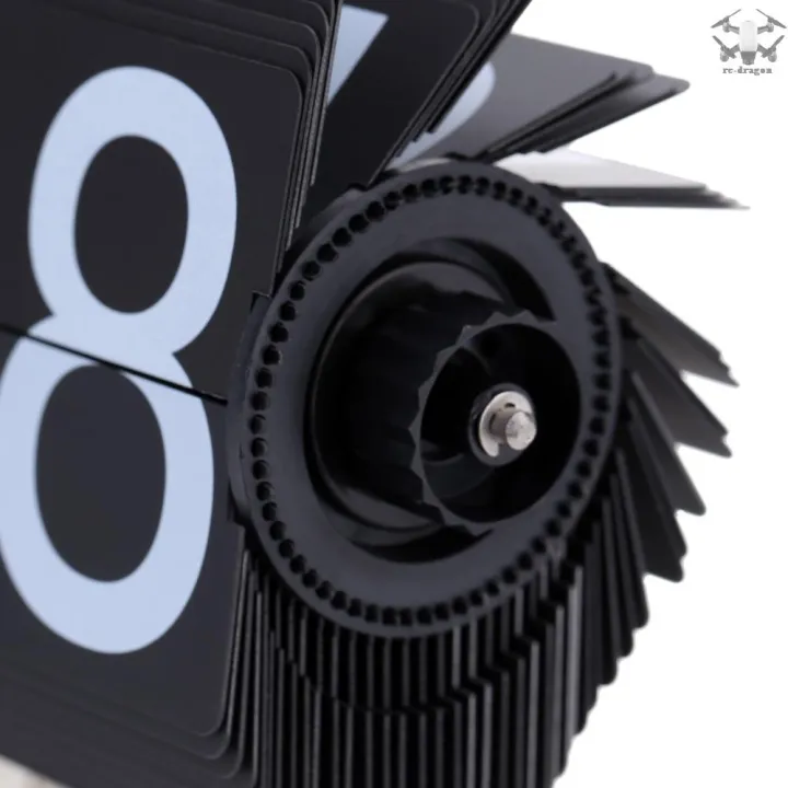 Drag Small Scale Table Clock Retro Flip Over Clock Stainless Steel Flip ...