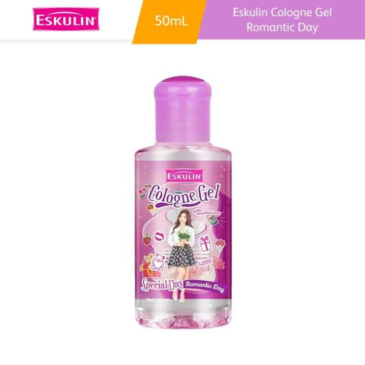 Eskulin cologne gel with moisturizer 50ml - romantic day | Lazada Indonesia