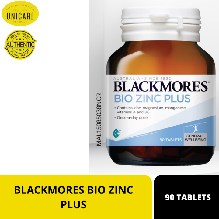 BLACKMORES BIO ZINC PLUS (90 TABLETS) | Lazada