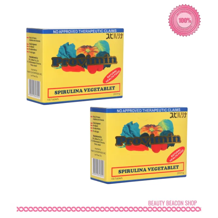 Provimin Spirulina VegeTablet 200mg Box of 150's ( Set Of 2 ) | Lazada PH