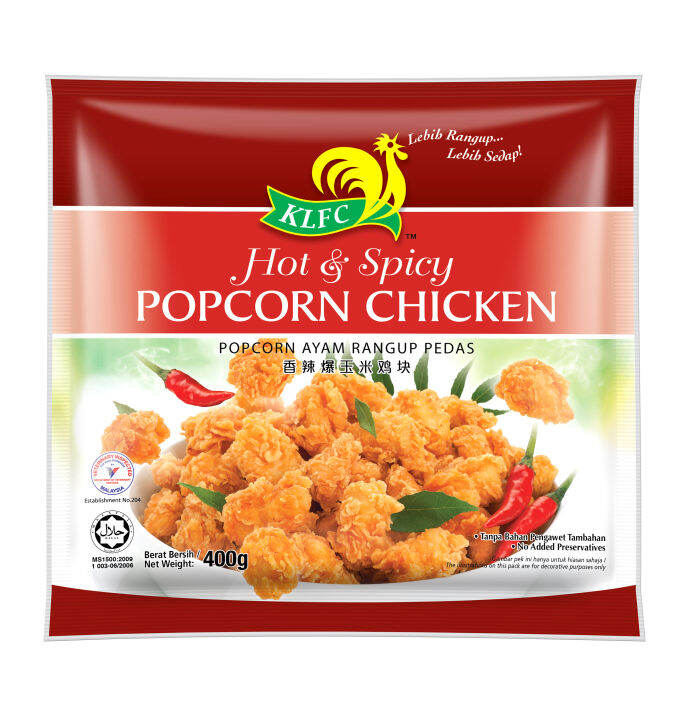KLFC Hot & Spicy Popcorn Chicken 400g | Lazada