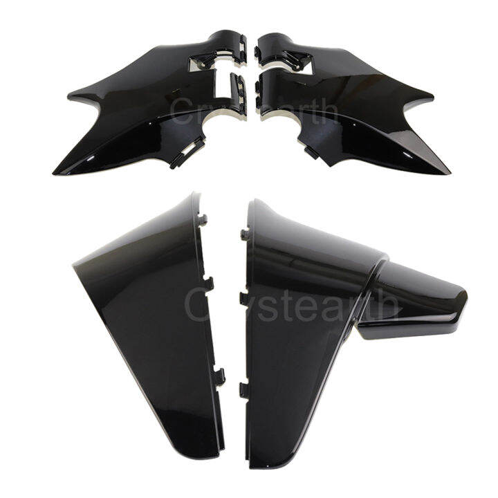 Gloss Black Battery Side Fairing Cover Wire Cowl Side Frame Guard Neck ...
