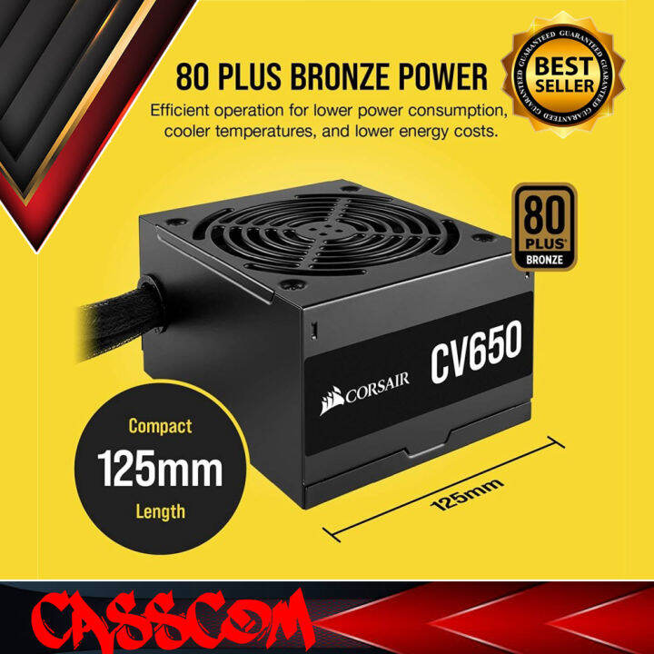 PSU Corsair CV650 - 650 Watt 80 Plus Bronze Power Supply | Lazada Indonesia