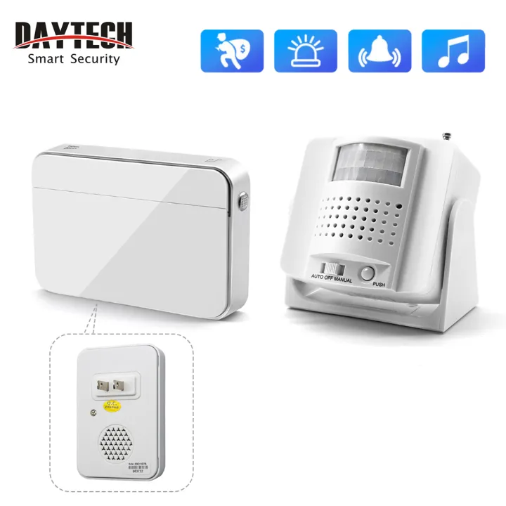 DAYTECH Indoor Motion Sensor Pager Alarm/Caregiver Pager Elderly ...