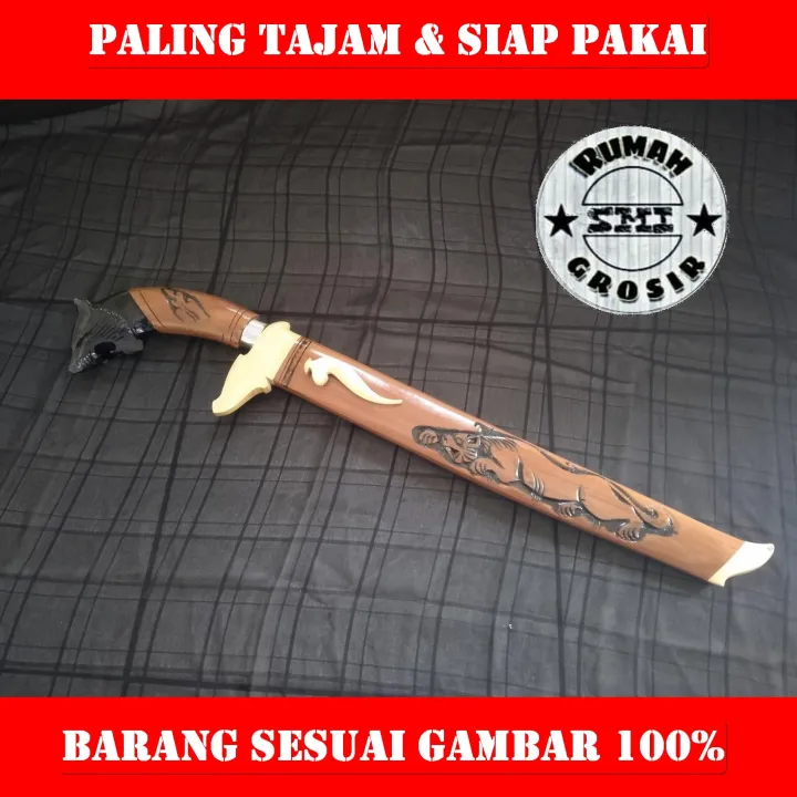 GOLOK Tebas Panjang Handle Macan Kayu Rasamala GOLOK Serbaguna Baja Per ... GOLOK Tebas Panjang Handle Macan Kayu Rasamala GOLOK Serbaguna Baja Per ...