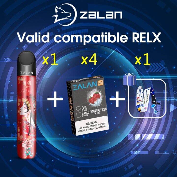 Zalan vape relx smoke device is equipped with zalan infinite pod case ...