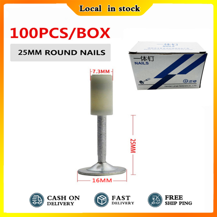 100pcs Manual Steel Nails Gun Rivet Tufting Nail Gun Ceiling Concrete ...