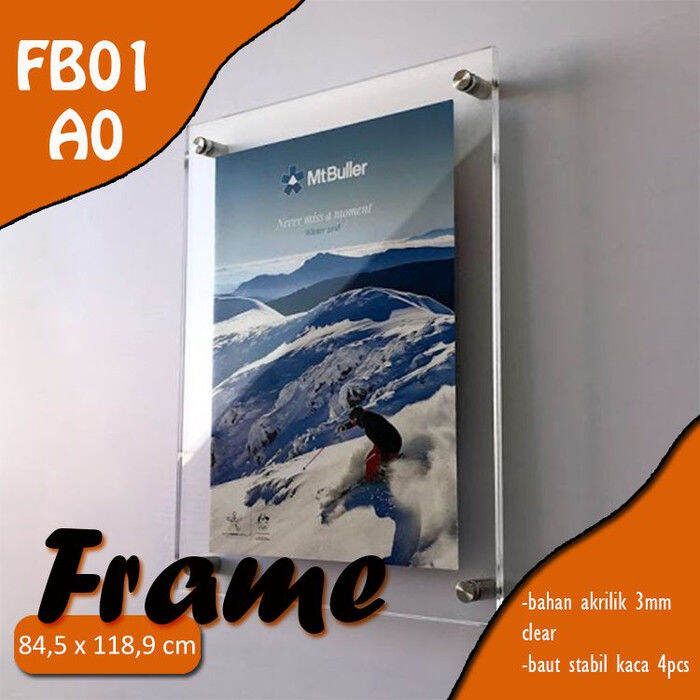 Frame Poster Akrilik / Bingkai Foto Acrylic A0 | Lazada Indonesia