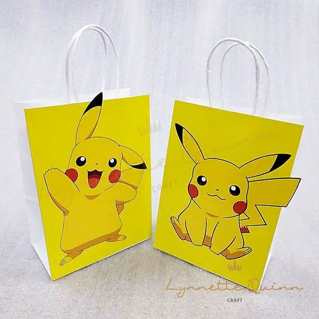 [READY STOCK] Pokemon Pikachu Bag Door Gift Goodies Bag Candy Goods Bag ...