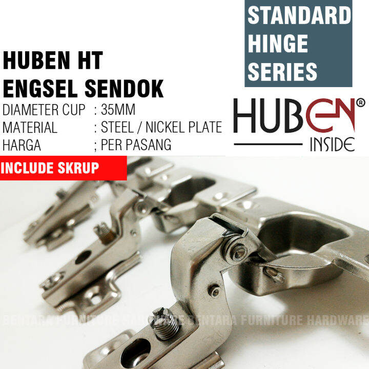 2 X Huben HT Engsel Sendok 35MM HT-0 HT-8 HT-16 Lurus Setengah Full ...