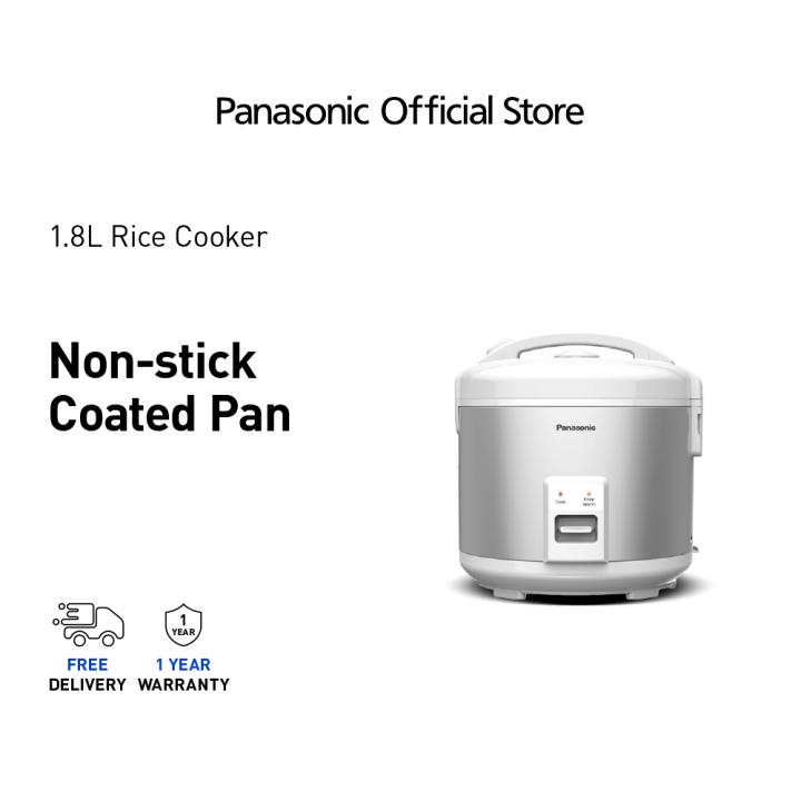 PANASONIC SR-RN188 Rice Cooker 1.8L Non Stick SR-RN188SSL Keep Warm ...