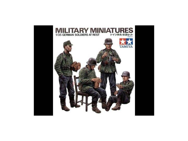 พลาสติก โมเดล ประกอบ TAMIYA สเกล 1/35 German Soldier at Rest TA-35129 ...