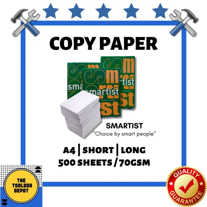 Rosen E Copy Paper / Bond Paper - (Short / Long / A4) [Smartist Brand ...