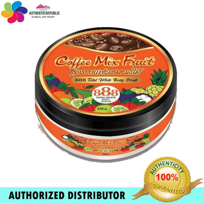 888 TOTAL WHITE Whitening Coffee Body Scrub x 20 Whitening Effect ...