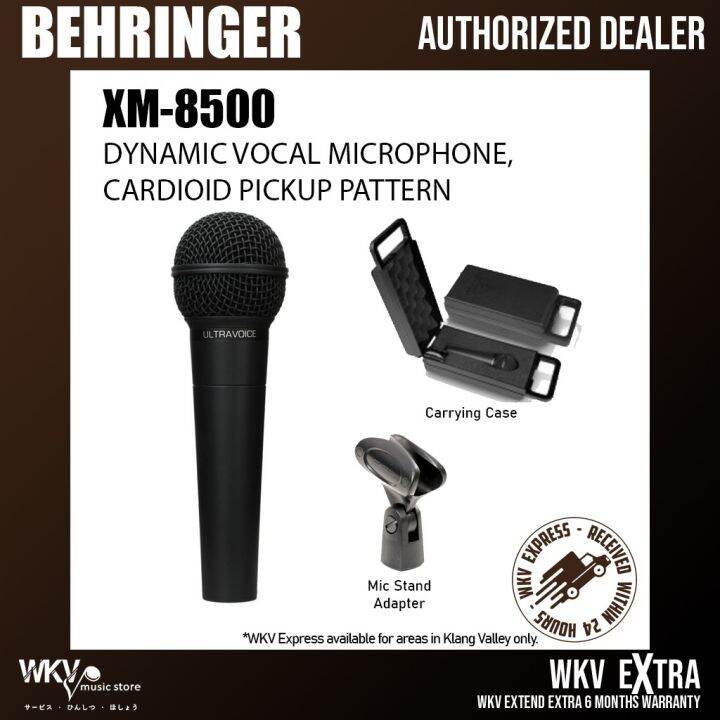 Behringer XM8500 Dynamic Vocal Microphone (XM 8500 / XM-8500) | Lazada