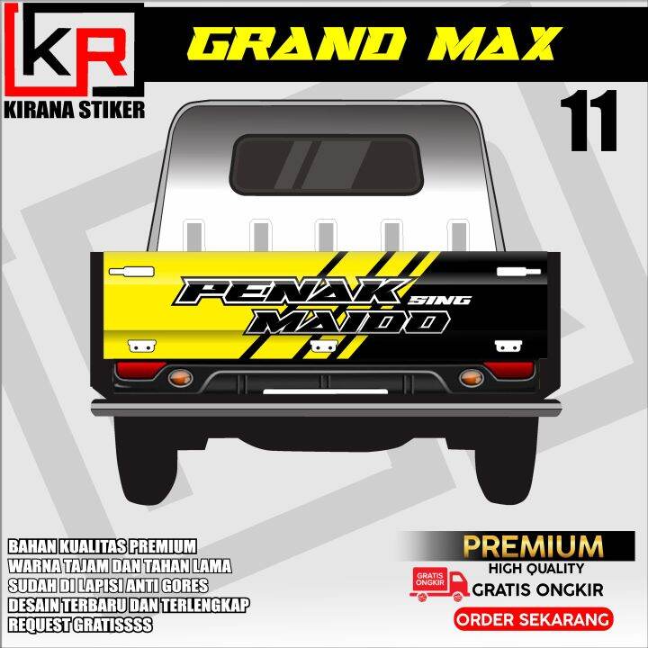 STICKER GRANDMAX PICK UP / STIKER BAK BELAKANG GRANDMAX / DECAL STICKER ...