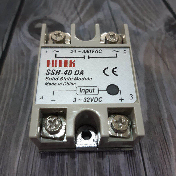 SSR Solid State relay 40A Fotek SSR-40DA 40 Ampere 24-380V 220V AC | Lazada Indonesia