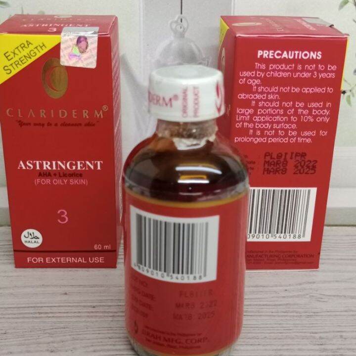 TONER CLARIDERM ASTRINGENT 100% ORIGINAL | Lazada Indonesia