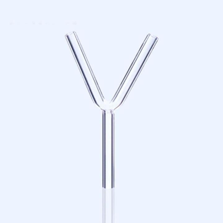 Lab Glass Y Shape Double-pass Connector Tube Pipe Outside Diameter ...