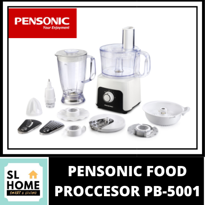 PENSONIC PB-5001 550W FOOD PROCCESOR WITH DOUBLE SAFETY SWITCH | Lazada