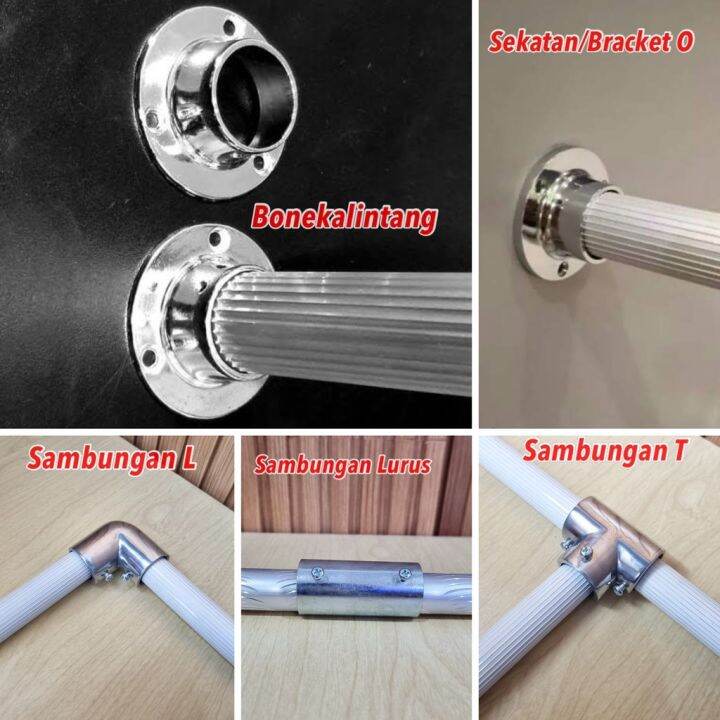 Sambungan Batang Lurus / Bracket O - Sambungan Siku Rel Letter L Letter ...