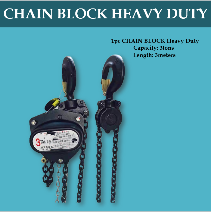 Mago Lifting Machinery III 3T x 3m Chain Block Heavy Duty Chain MANUAL ...