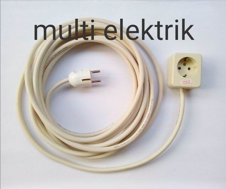 stop kontak uticon 1 lubang kabel kawat eterna 10 meter - colokan ...