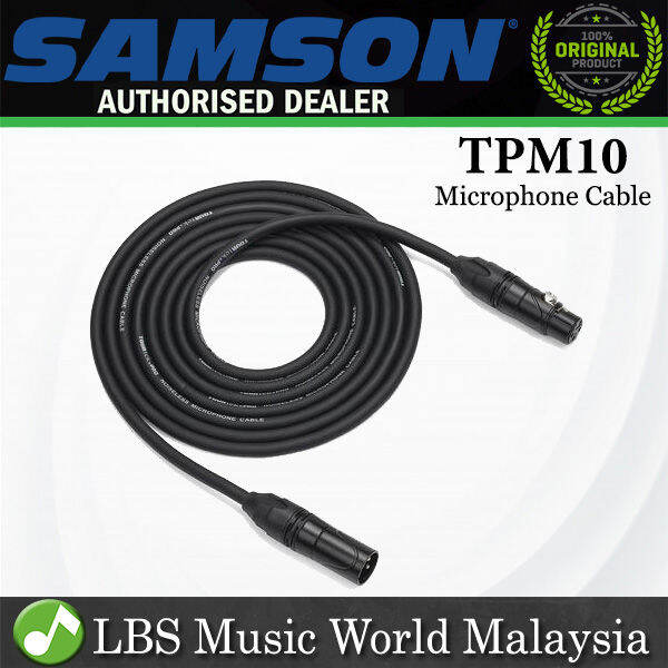 Samson TPM10 10FT Tourtek Pro TPM Microphone Cable (TPM 10) | Lazada