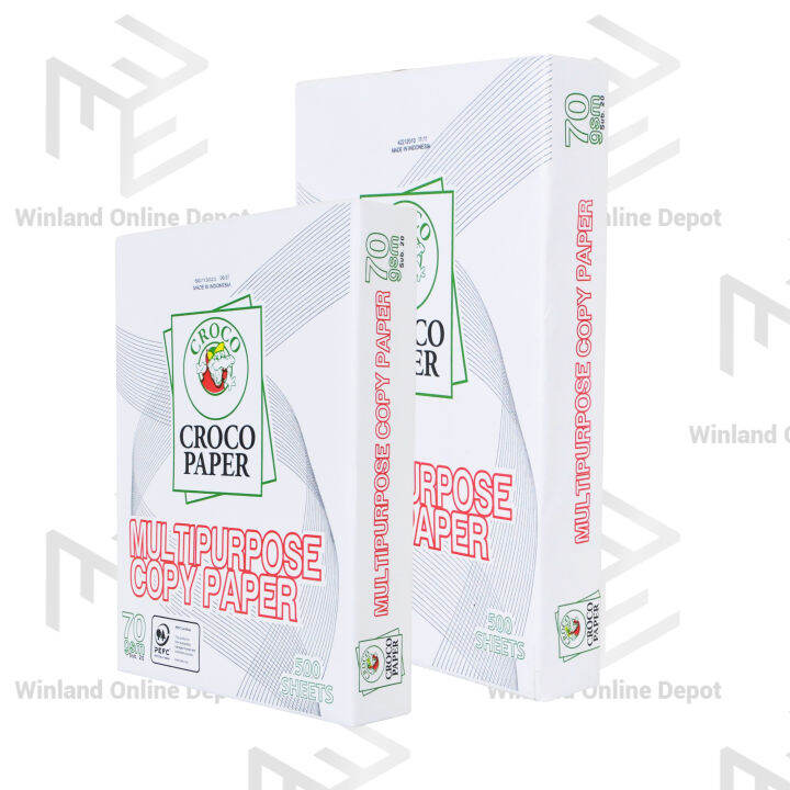Croco by Winland Multipurpose Copy Paper / Bond Paper Long & Short Sold ...