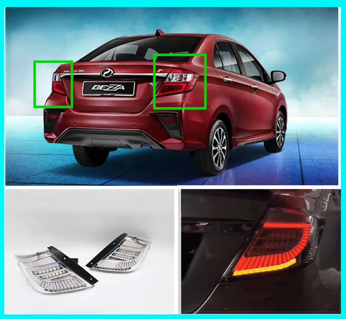 PERODUA BEZZA DYNAMIC LED REAR TAIL LAMP WITH SIGNAL RUNING (ALBINO ...