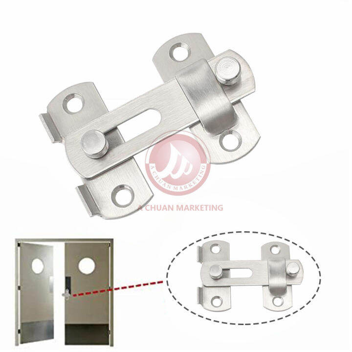 Door Latch Stainless Steel Gate Sliding Lock House Window Drawer Safety Buckle WD-0257 | Lazada PH