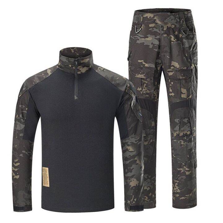 Gen3 Tactical Uniform Set Clothes BDU Black Camo G3 Shirt Pants Suit ...