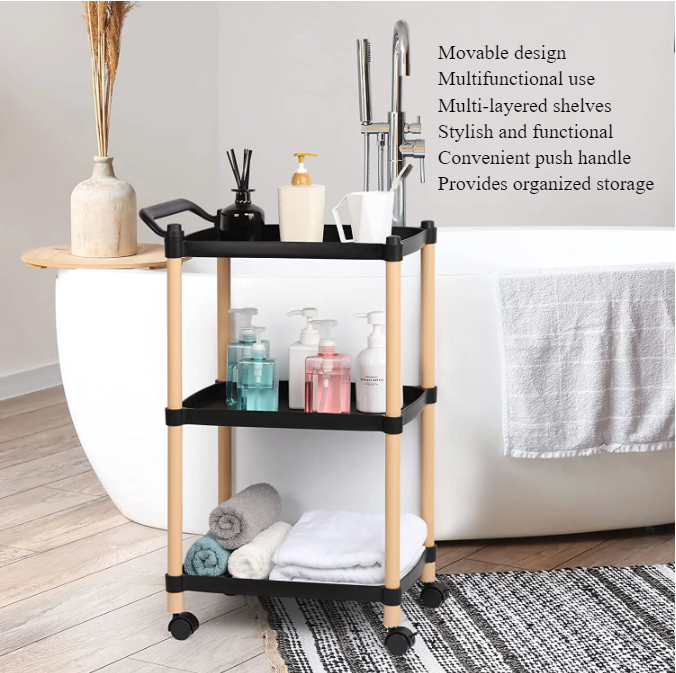 Multifunction Movable Multi-layers Storage Rack for any Room Trolley ...